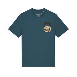 Watapparel Shirt ' No Pain, no Gain 01 ' male size 4XL Petrol / Mixed colors