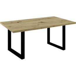 M&auml;usbacher Esstisch &raquo;Big System Metall&laquo; Metallgestell in U-Form braun B/H/T: 140cm x 78cm x 90cm