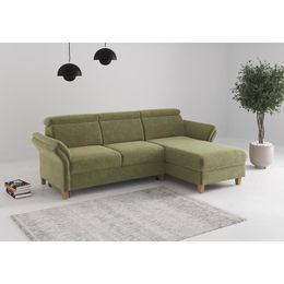 OTTO home Ecksofa &raquo;Glendale, L-Form&laquo; inkl. Kopfteilverstellung, wahlweise mit Vorziehsitz und Bettkasten 100% Polyester B/H/T: 253cm x 84cm x 166cm, 