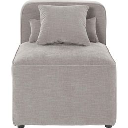 Home Affaire Sofa-Mittelelement &raquo;Sundstrup&laquo; Modulserie, individuelle Zusammenstellung grau 100% Polyester Samtoptik