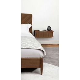 WOODMAN Nachttisch &raquo;Farsta&laquo; in 3 Farben, mit Tambourschiebet&uuml;ren, mit Eichenholz furniert, FSC braun B/H/T: 40cm x 12cm x 30cm