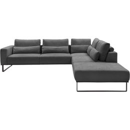 Musterring Ecksofa &raquo;JustB! PM100 Federkern & Kaltschaum, bequem, Breite 308cm, L-Form&laquo; grau 85% Polyester, 15% Viskose B/H/T: 308cm x 88cm x 200cm, Flachgewebe 