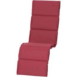 siena GARDEN Liegenauflage &raquo;Stella Relaxauflage, 160 cm&laquo; in verschiedenen Farben erh&auml;ltlich rot Polypropylen B/H/T: 48cm x 6cm x 170cm