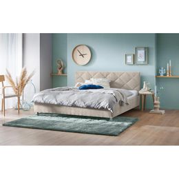Westfalia Schlafkomfort Polsterbett &raquo;Padua&laquo; mit Rautensteppung, 3 verschiedene Matraztenarten w&auml;hlbar beige Bezug 100% Polyester, Polsterung: Polsterwatte, Material Gestell: 