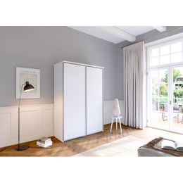 Priess Schwebet&uuml;renschrank &raquo;Arnsberg&laquo; grau Holzwerkstoff Lichtweiss, B/H/T: 144cm x 211cm x 64,5cm, T&uuml;ren: 2 Stk., Basisausf&uuml;hrung