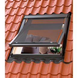 Velux Hitzeschutz-Markise &raquo;mit Haltekrallen MHL FK00 5060&laquo; Tageslicht & Hitzeschutz schwarz Aluminium, Polyester Einheitsgr&ouml;&szlig;e