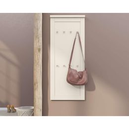 OTTO home Garderobenpaneel &raquo;Heide&laquo; mit 8 Haken, H&ouml;he 120 cm, Breite 50 cm wei&szlig; Holzwerkstoff B/H/T: 50cm x 120cm x 4cm