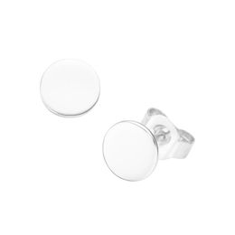 Firetti Damen Paar Ohrstecker &raquo;Schmuck Geschenk Silber 925 Ohrschmuck Kreise&laquo; silber 6,7mm, Silber 925 (Sterlingsilber)