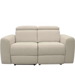 Home Affaire 2-Sitzer &raquo;Sentrano&laquo; 152 cm, man. o. elektr. Relaxfunktion und USB/Kopfverstellung beige NaturLEDER /Kunstleder (Das Leder hat eine Dicke 