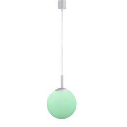 JUST LIGHT Pendelleuchte &raquo;Ls-BOLO&laquo; LED-Board 1 Stk. Warmwei&szlig; LED, RGB+tunable white, Fernbedienung, Infrarot inkl., Smarthome f&auml;hig grau 1, &Oslash; 20cm H: 