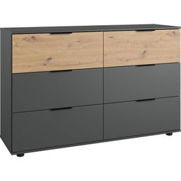 wimex Schubkastenkommode &raquo;Gibraltar&laquo; grau Holzwerkstoff B/H/T: 130cm x 83cm x 41cm, 6 Stk.