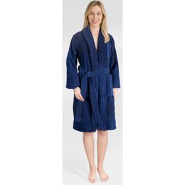 HAMMETEX Damenbademantel &raquo;Ren, 100% Baumwolle&laquo; 380 g/m&sup2; Frottee Bademantel mit Taschen &ndash; Saugf&auml;hig & Weich Baumwolle S L: 100cm