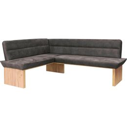 OTTO home Eckbank &raquo;Beluna Polsterbank, Sitzecke&laquo; mit Wellenunterfederung im Sitz, TOPSELLER grau Polyester B/H/T: 210cm x 89cm x 169cm, Luxus-