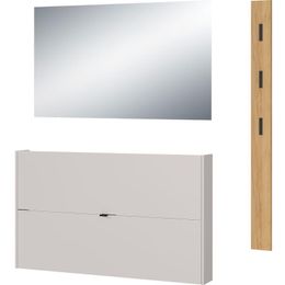 Germania Garderoben-Set &raquo;GW-Ameca&laquo; 3 Stk. tlg. beige Spanplatte B/H/T: 170cmcm x 200cmcm x 19cmcm,mit Garderobenpaneel
