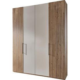 Wiemann Kleiderschrank &raquo;Denver&laquo; hochwertige Beschl&auml;ge braun Holzwerkstoff Bianco-Eiche-Nachbildung, B/H/T: 197,3cm x 217cm x 58cm