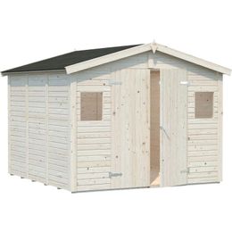 Palmako Ger&auml;tehaus &raquo;Dan&laquo; natur beige Massivholz Einheitsgr&ouml;&szlig;e