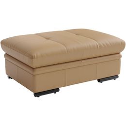 Sit & More sit&more Polsterhocker &raquo;Viola, Leder, B: 102 cm&laquo; mit praktischen Stauraum beige B/H/T: 102cm x 43cm x 68cm, NaturLEDER ,mit Stauraum