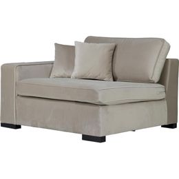 Home Affaire Sofaelement &raquo;Skara&laquo; Modul zum eigenen Zusammenstellen, in vielen Bezugsqualit&auml;ten beige Samtoptik, Armlehne links