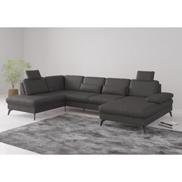 Sit & More sit&more Wohnlandschaft &raquo;Morris Jubi&laquo; wahlweise mit Armteilverstellung, Schlaffunktion & Bettkasten braun B/H/T: 335cm x 82cm x 212cm, NaturLEDER 