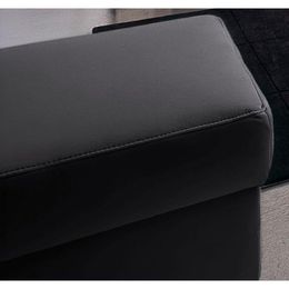 DOMO collection Hocker &raquo;Alisson zeitlos und bequem, B/T 59/59cn&laquo; schwarz Microfaser aus 100% Polyester;Softlux , das pflegeleichte Kunstleder aus 80% 