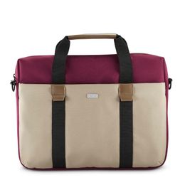 Hama Laptoptasche &raquo;Notebooktasche f&uuml;r 34-36 cm (13,3 -14,1 Zoll), Trolleyband&laquo; Polyester, Laptopfach, Vordertasche Organizerstruktur rot Canvas, Polyester,