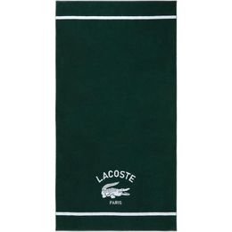 Lacoste Badetuch &raquo;LORIGIN&laquo; mit Label-Applikationen gr&uuml;n Frottier, Obermaterial: 100% Baumwolle B/L: 90cmx160cm, 1 Stk., Frottier