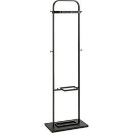HAKU Garderobenst&auml;nder &raquo;Kleiderst&auml;nder, Standgarderobe&laquo; rechteckig - aus Metall Schwarz - B/T/H 54/30/175 cm schwarz Metall Einheitsgr&ouml;&szlig;e