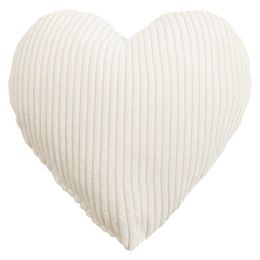 MAGMA Dekokissen &raquo;SHARA Herzkissen&laquo; Kuscheliges Herzkissen mit Cord-Charme Bezug Au&szlig;enkissen: 95% Polyester, 5% Nylon. F&uuml;llung: 100% Polyester B/L: 0cm x 