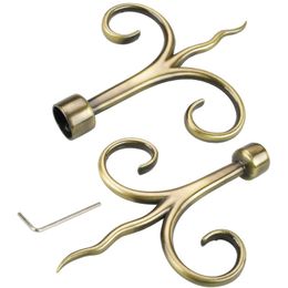 Liedeco Gardinenstangen-Endst&uuml;ck &raquo;Diana&laquo; f&uuml;r Gardinenstangen &Oslash; 16 mm gold 2 Stk.
