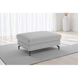 Sit & More sit&more Polsterhocker &raquo;Chelsea, B: 103 cm&laquo; mit praktischem Stauraum grau 100% Polyester B/H/T: 103cm x 45cm x 69cm, Struktur,mit Stauraum