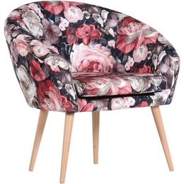 GUTMANN FACTORY Sessel &raquo;Pietro&laquo; in toller Farbvielfalt bunt Struktur (100% Polyester);Flachgewebe (90% Polyester/10% Polyamid);Samtvelours (100% Polyester) Struktur, 