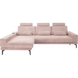 set one by Musterring Ecksofa &raquo;SO 3600, inkl motor. Sitztiefenverstellung, Kopfst&uuml;tzen, Nierenkissen&laquo; Sitzh&ouml;he 44 cm, Federkern, Breite 293 x Tiefe 