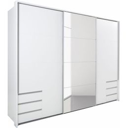 wimex Schwebet&uuml;renschrank &raquo;Seattle&laquo; mit Schubladen und Spiegel wei&szlig; B/H/T: 270cm x 208cm x 64cm, Schubladen: 6 Stk. T&uuml;ren: 3 Stk.