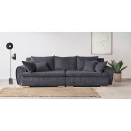 Home Affaire Big-Sofa &raquo;Katja, B: 275 cm - OTTO. Verl&auml;ssliche Qualit&auml;t.&laquo; Mega-Sofa mit 4 Zierkissen grau 100% Polyester B/H/T: 275cm x 108cm, Cord