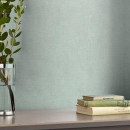 Laura Ashley Vliestapete &raquo;Uni Duck Egg&laquo; neutral glatt 10mx52cm (ca. 5m2) gr&uuml;n Vlies B/L: 0,52m x 10m, Rollen: 1