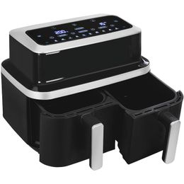 Gutfels Fritteuse &raquo;AIRFRY 5010&laquo; 2600 W 8,5 L &middot; 2x 4,2 L schwarz Einheitsgr&ouml;&szlig;e Fritteuse