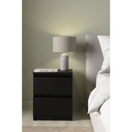 Home Affaire Nachttisch &raquo;Naia, 2 Schubladen, Aufbewahrung f&uuml;r das Schlafzimmer, grifflose Front&laquo; Modern, skandinavisches Design, Schmal, in mehrere 