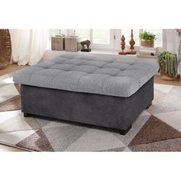Home Affaire Hocker &raquo;F&ouml;hr&laquo; grau 100% Polyester Luxus-Microfaser/Struktur;100% Polyester PRIMABELLE /Webstoff;100% Polyester Melrose /Struktur grob B/H