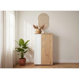 Home Affaire Mehrzweckschrank &raquo;Wien&laquo; H/B/T ca. 121/70/35 oder 160/70/35, Mehrzweckschrank, Melamin-Oberfl&auml;che, Einlegeb&ouml;den h&ouml;henverstellbar wei&szlig; 