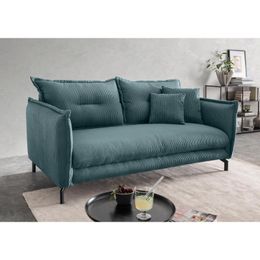 Home Affaire Ecksofa &raquo;Lazio modern und bequem, schmale Armlehnen, tolle Detailverarbeitung&laquo; zwei verschiedene Fu&szlig;farben w&auml;hlbar gr&uuml;n 93% Polyester, 7%