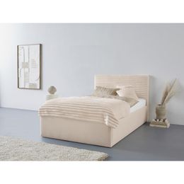 Westfalia Schlafkomfort Polsterbett &raquo;Vita&laquo; auch mit Stauraum erh&auml;ltlich, inkl. Kopfteilverstellung beige Bezug: 100% Polyester, Polsterung: Polsterwatte, Material, Gestell: 