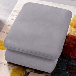 Sit & More sit&more Hocker &raquo;Alcatraz&laquo; grau Struktur fein (97% Polyester, 3% Polyamid);Luxus-Microfaser ALTARA NUBUCK (95% Polyester, 5% Baumwolle);Struktur (100%