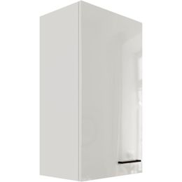 Flex-Well H&auml;ngeschrank &raquo;Lund&laquo; in zwei Breiten, mit viel Stauraum grau Holzwerkstoff Rauchgrau, B/H/T: 50cm x 89cm x 32cm, T&uuml;ren: 1 Stk.