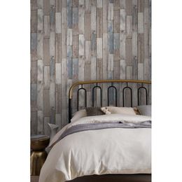 next Vliestapete &raquo;DISTRESSED WOOD PLANK Vliestapete 10mx52cm&laquo; glatt beige Vlies B/L: 0,52m x 10m, Rollen: 1