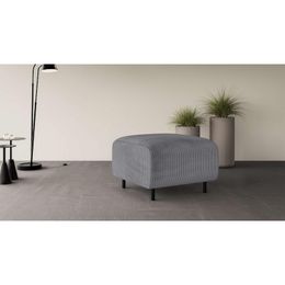 OTTO home Polsterhocker &raquo;ARROS klein mit Wellenunterfederung, Ma&szlig;e B/T/H: 70/70/46 cm&laquo; passend zur Serie, in hochwertiger Verarbeitung grau 100% 