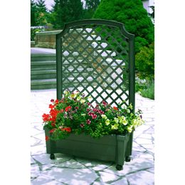 KHW Spalier mit Pflanzkasten, BxTxH: 79x35x134 cm gr&uuml;n Kunststoff B/H/T: 79cm x 134cm x 35cm