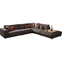3C Candy Ecksofa &raquo;Enisa II, bequem und komfortabel, gro&szlig;es Familiensofa, L-Form&laquo; incl. 3 Flatterkissen, wahlweise mit Flecken-Schutz-Bezug Easy care 