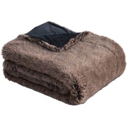 Bugatti Wohndecke &raquo;Bugatti Wohndecke Felloptik&laquo; besonders weich braun Polyester B/L: 150cm x 200cm