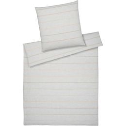 Elegante Bettw&auml;sche &raquo;Balance&laquo; 2 Stk. angenehmes Hautgef&uuml;hl braun Halbleinen, Obermaterial: 50% Baumwolle, 50% Leinen B/L: 135cm x 200cm, 1 Stk., 1 Stk., 