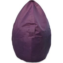 Kinzler Sitzsack &raquo;Kimi big&laquo; 1 Stk. tlg. Uni Farben, mit Taschen & Tragegriff, Outdoor geeignet, Kinderzimmer lila Polyester B/H/T: 75cm x 130cm